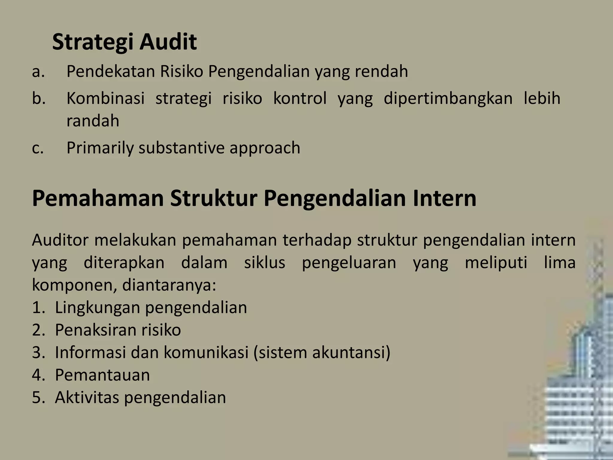 Pengauditan siklus pengeluaran | PPTX