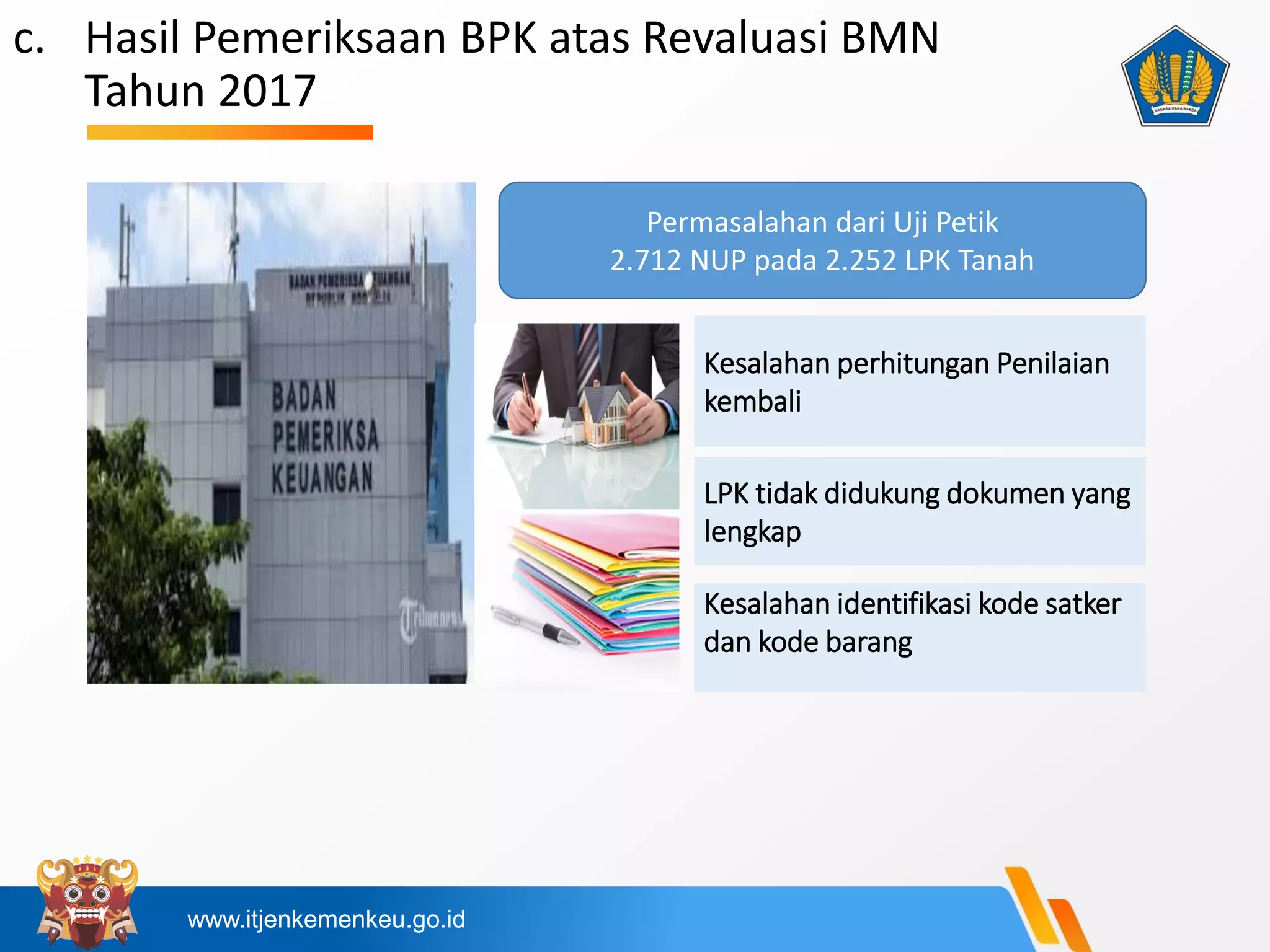 Pengawalan penilaian kembali (revaluasi) barang milik negara BMN | PDF