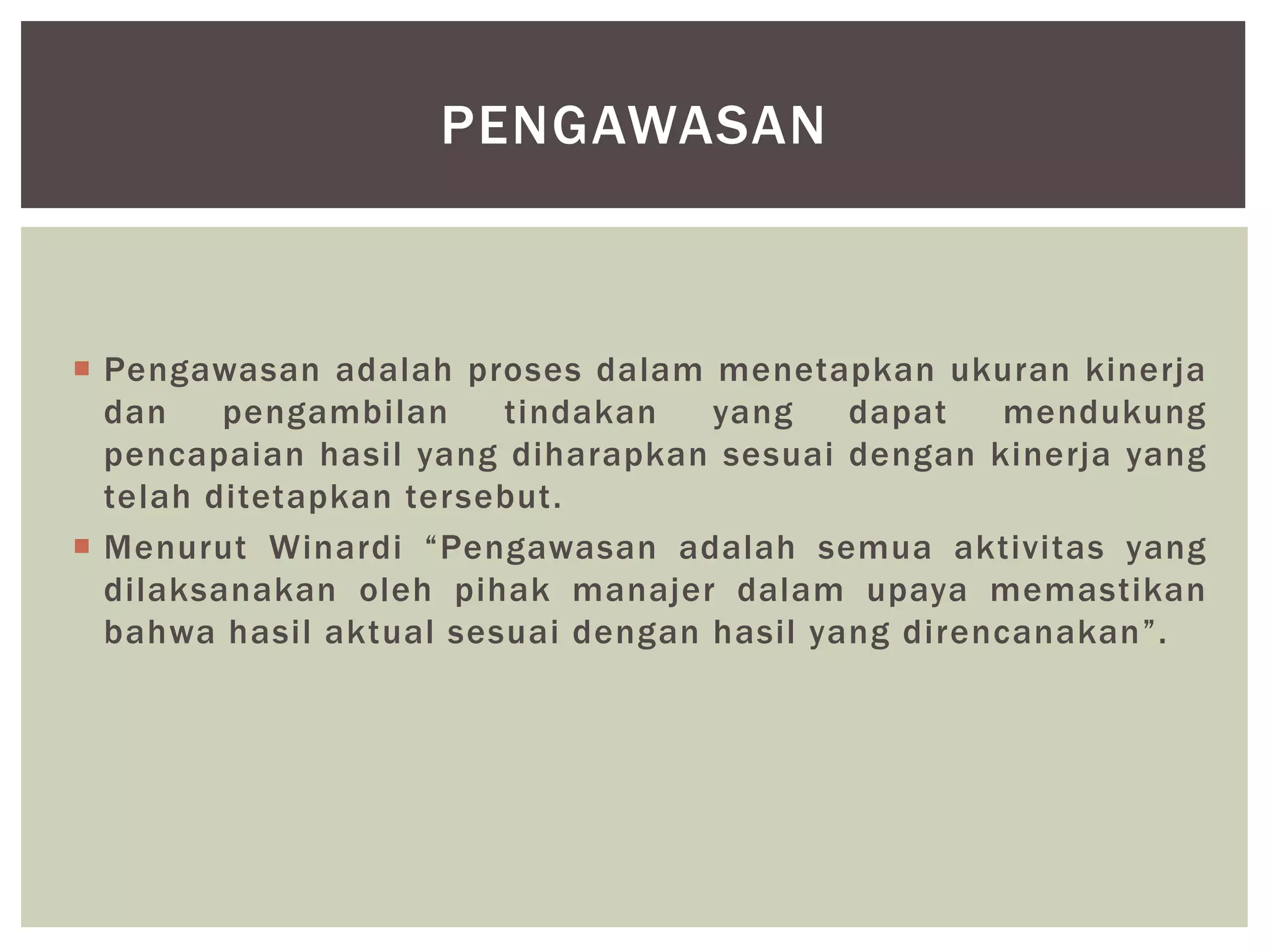 Pengawasan dan evaluasi | PPTX