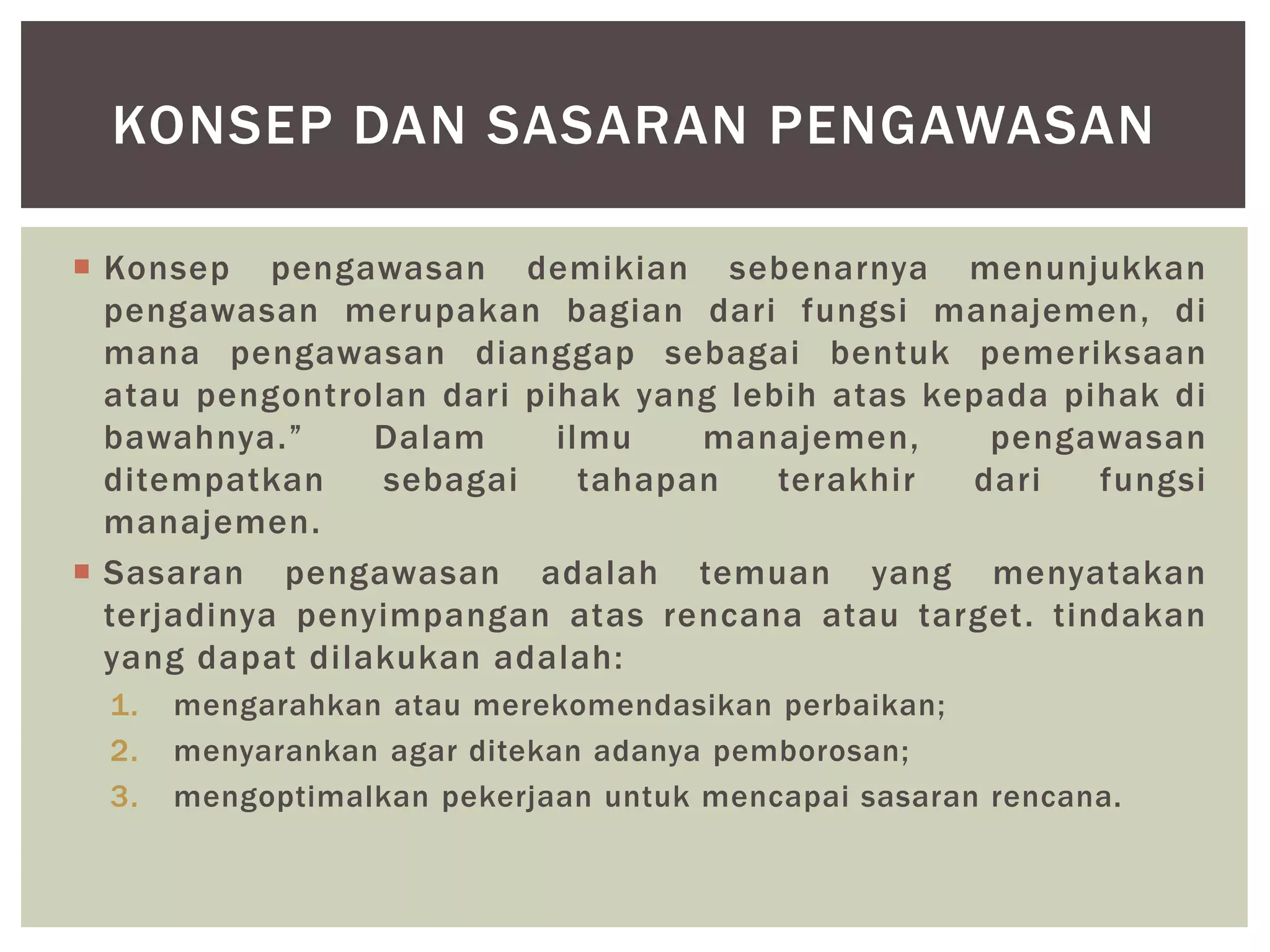 Pengawasan dan evaluasi | PPTX