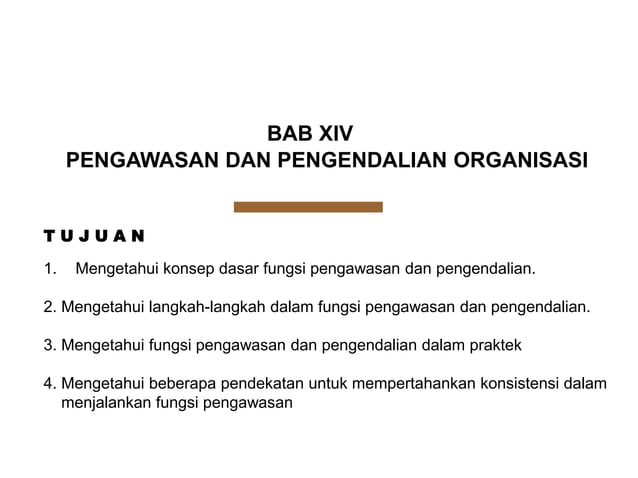 Pengawasan dan pengendalian | PPT