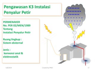 K3 INSTALASI PENYALUR PETIR PERMEN 31 TH 2015 | PPT