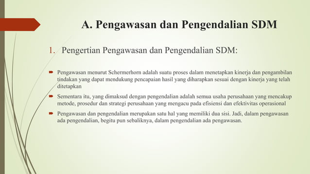 PENGAWASAN, PENGENDALIAN, DAN PEMBINAAN SDM (.pptx