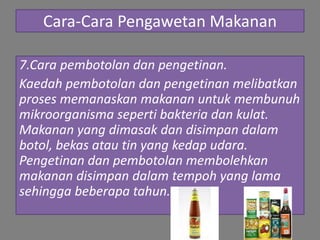 Pengawetan makanan | PPTX