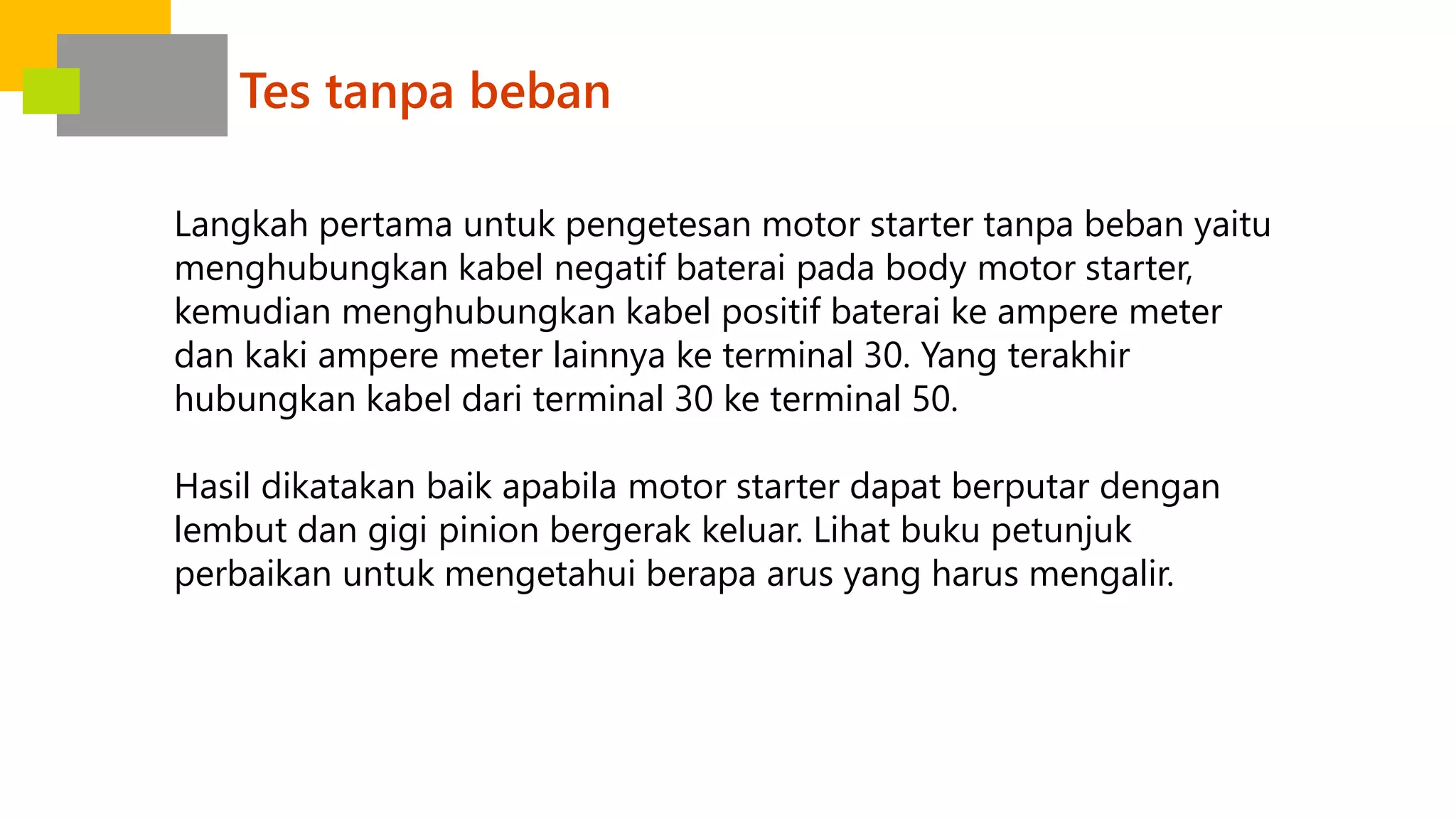PENGECEKAN MOTOR STARTER.pptx