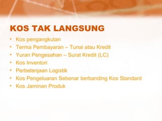 Pengekosan produk 1 intro | PPT