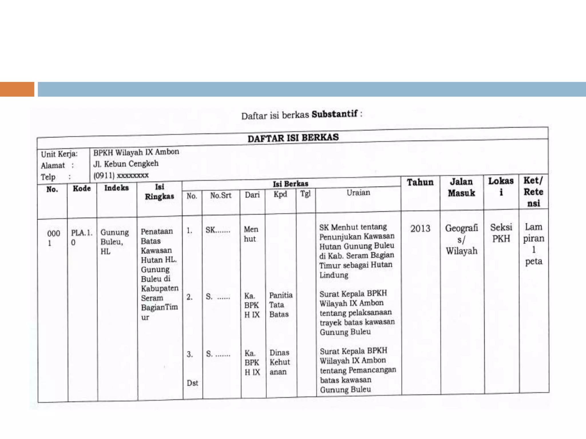 Pengelolaan arsip aktif klhk | PPTX