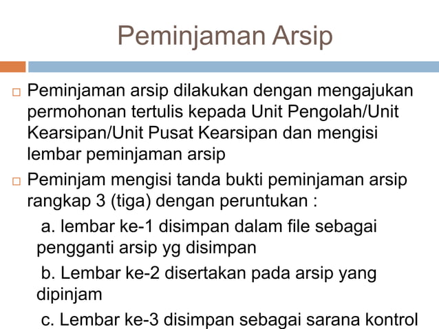 Pengelolaan arsip aktif klhk | PPTX