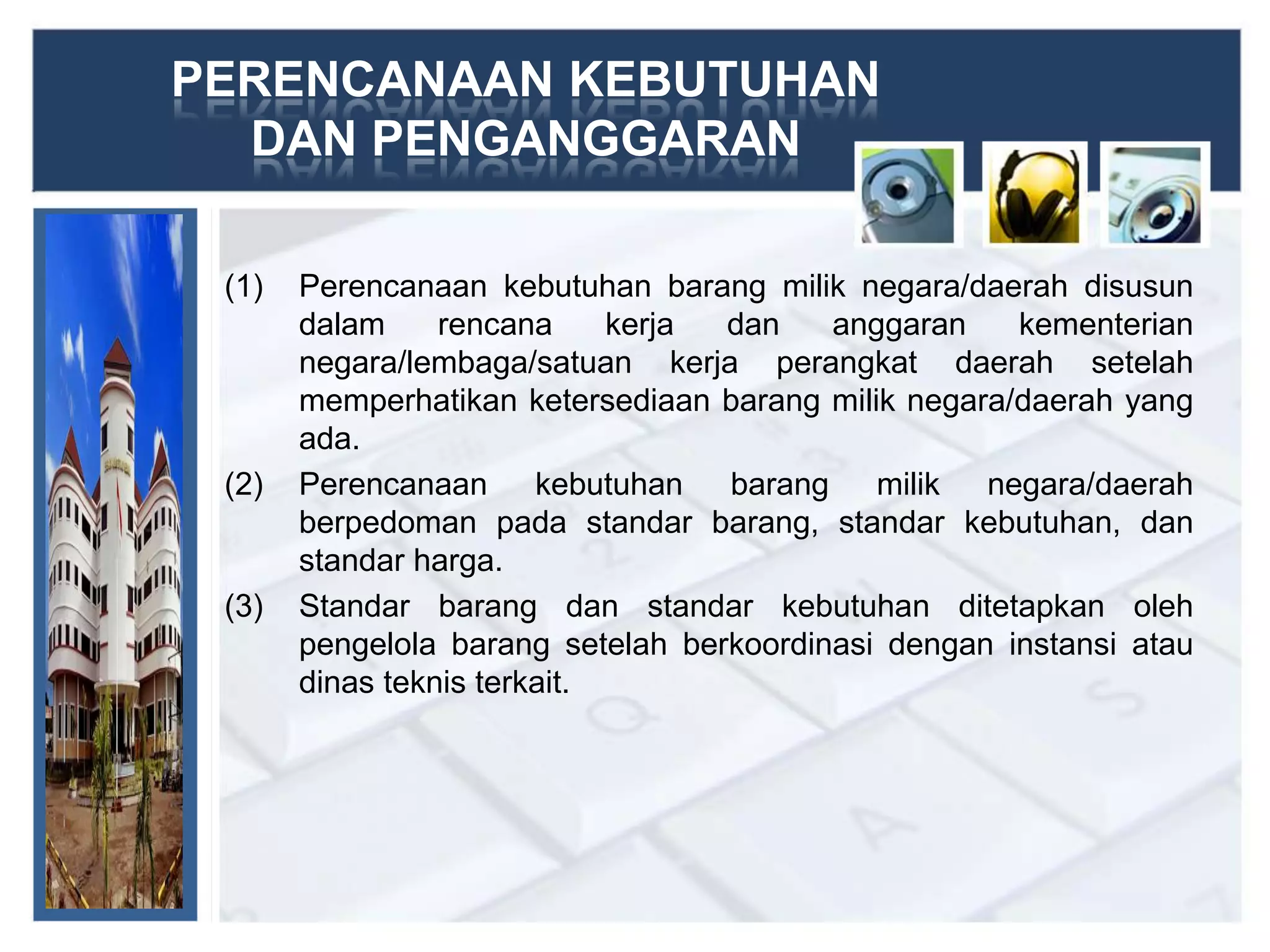 Pengelolaan barang milik negara | PPTX