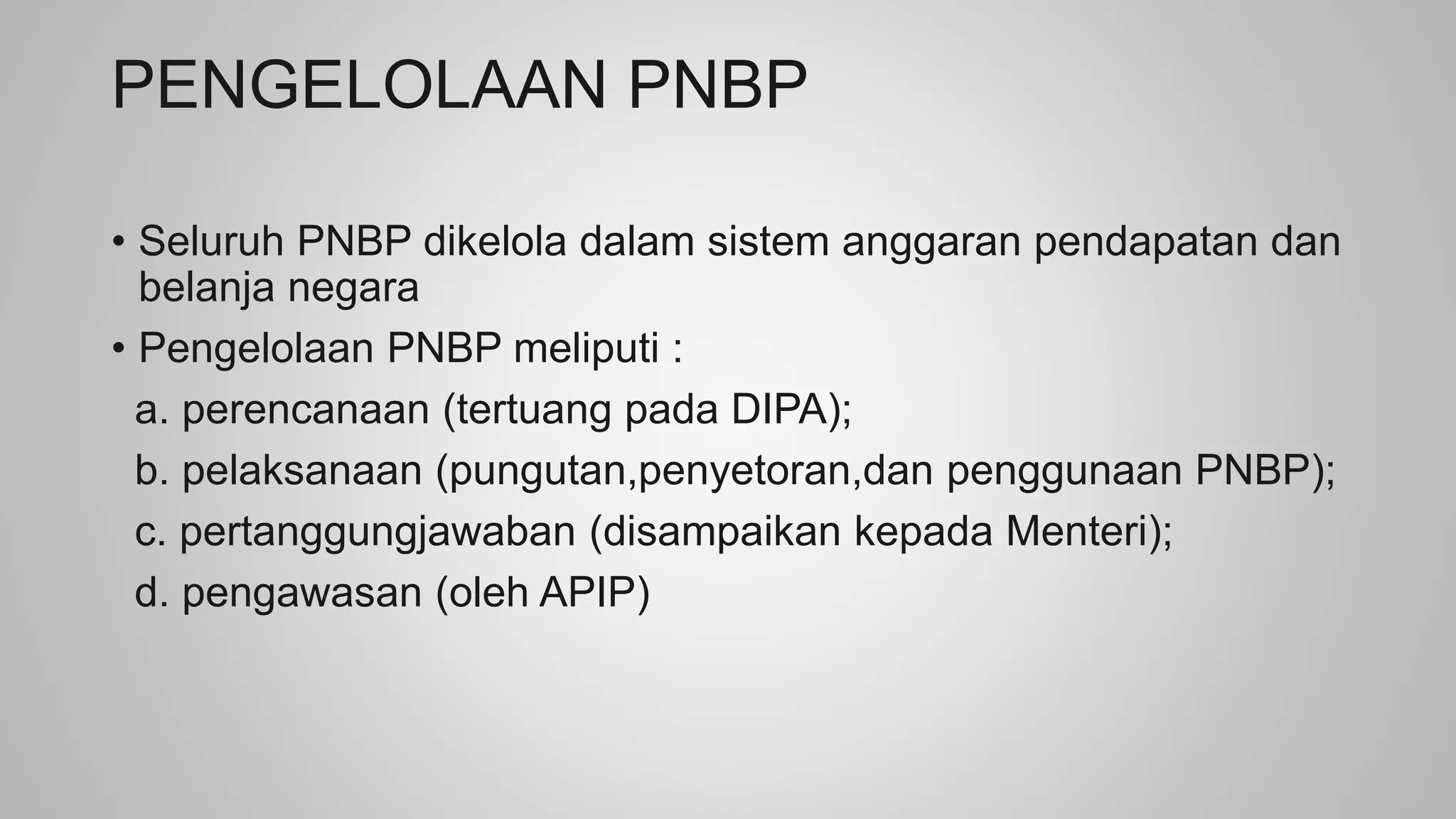Pengelolaan dan pelaporan pnbp | PPTX