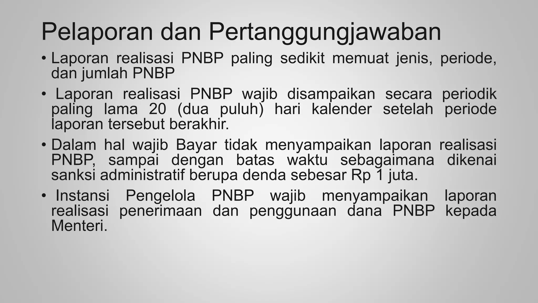 Pengelolaan dan pelaporan pnbp | PPTX