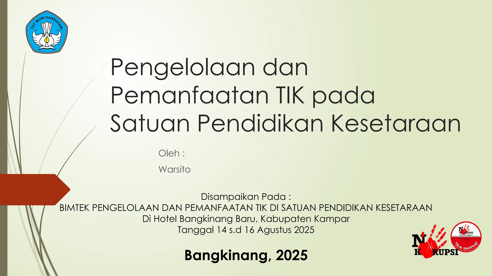 Pengelolaan dan Pemanfaatan TIK pada Satuan Pendidikan Kesetaraan.pptx
