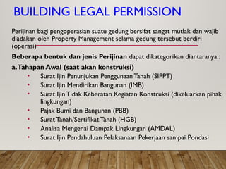 Pengelolaan Gedung - Property Management | PPTX