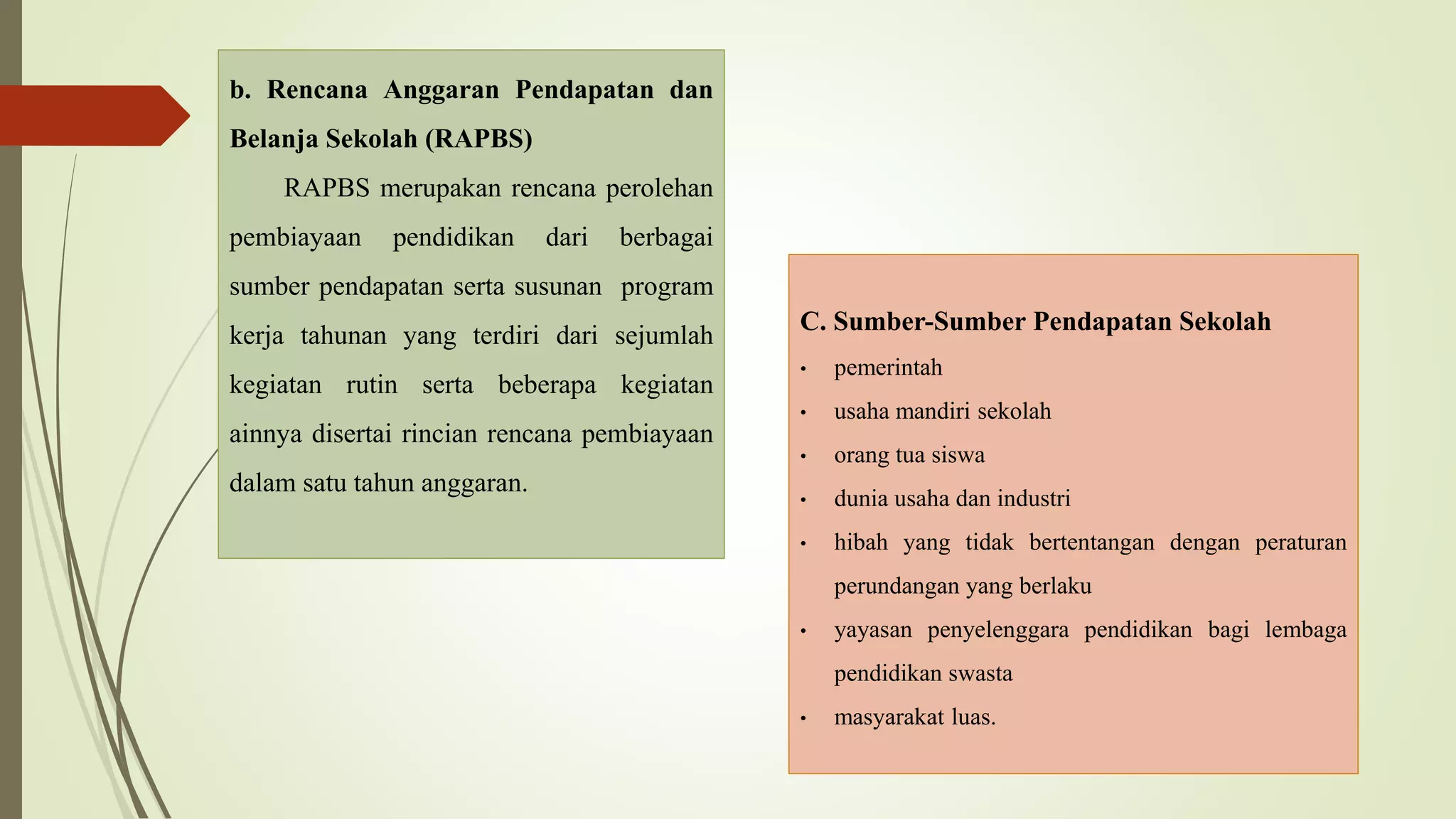 Pengelolaan keuangan dan kesiswaan | PPT