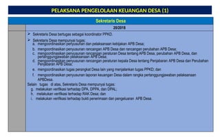PENGELOLAAN KEUANGAN DESA PERMENDAGRI 20 [Autosaved].pptx