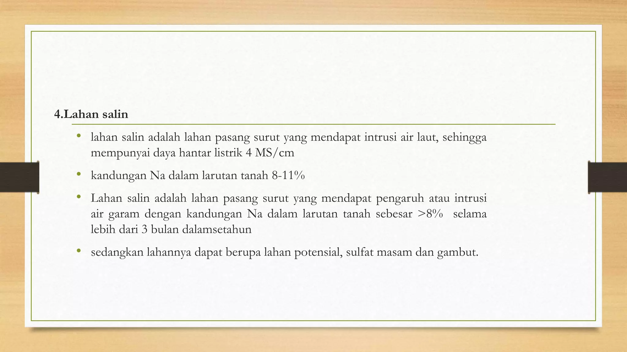 Pengelolaan lahan pasang surut | PPTX