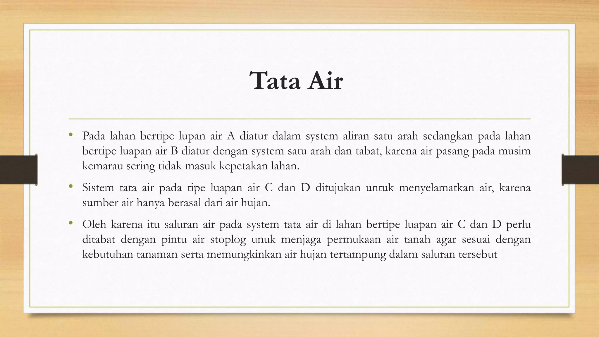 Pengelolaan lahan pasang surut | PPTX