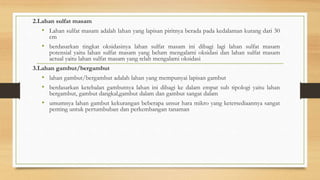 Pengelolaan lahan pasang surut | PPTX