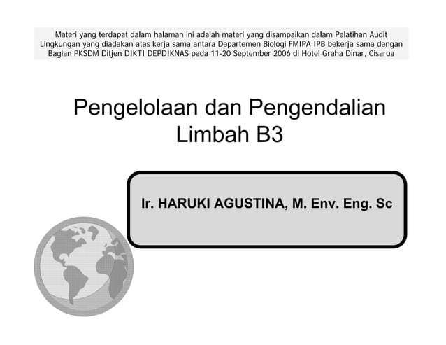 Pengelolaan limbah b3 | PDF