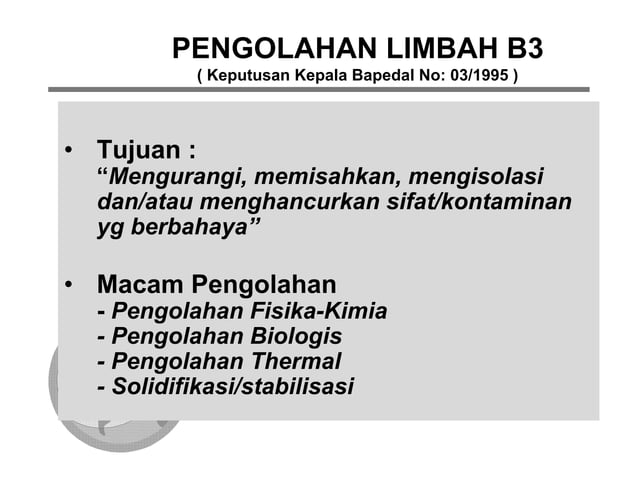 Pengelolaan limbah b3 | PDF