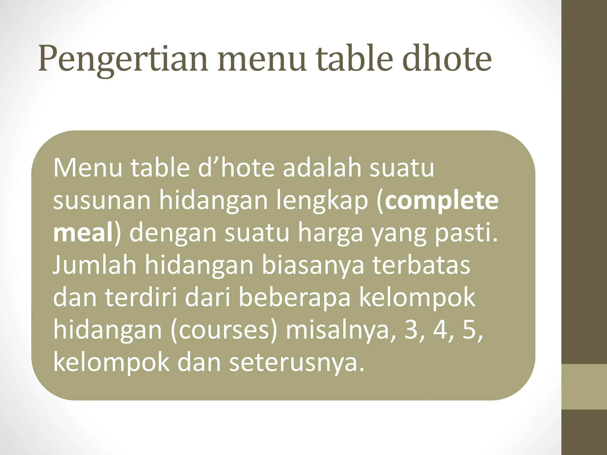 Pengelolaan menu tata hidang .......pptx