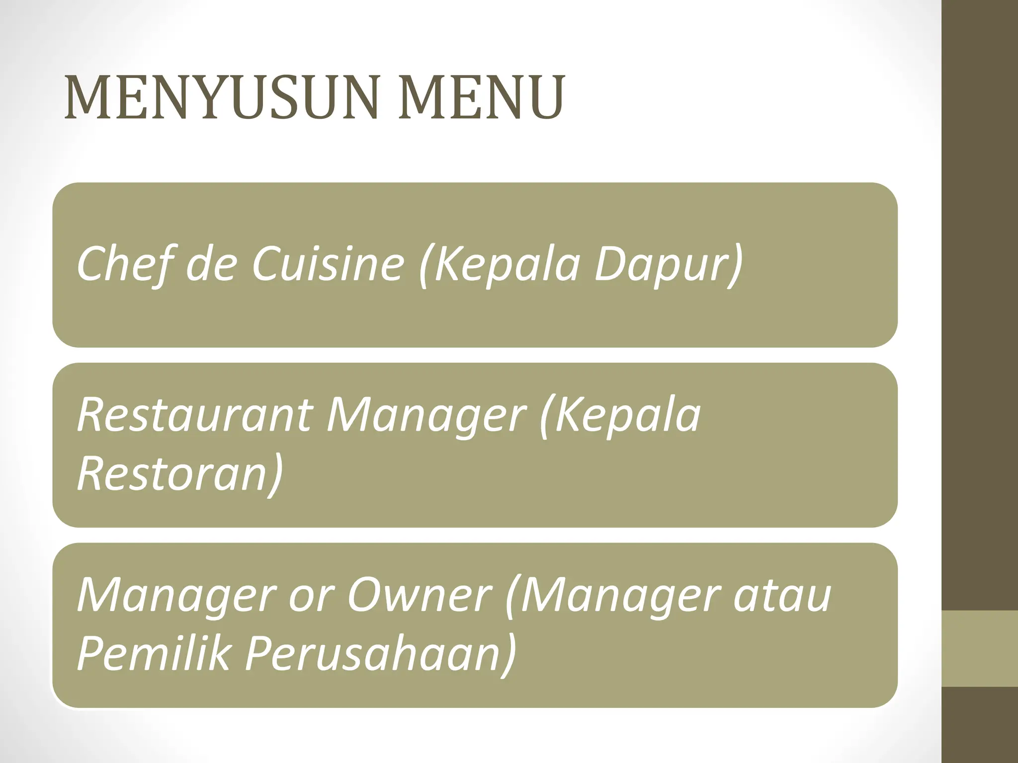 Pengelolaan menu tata hidang .......pptx