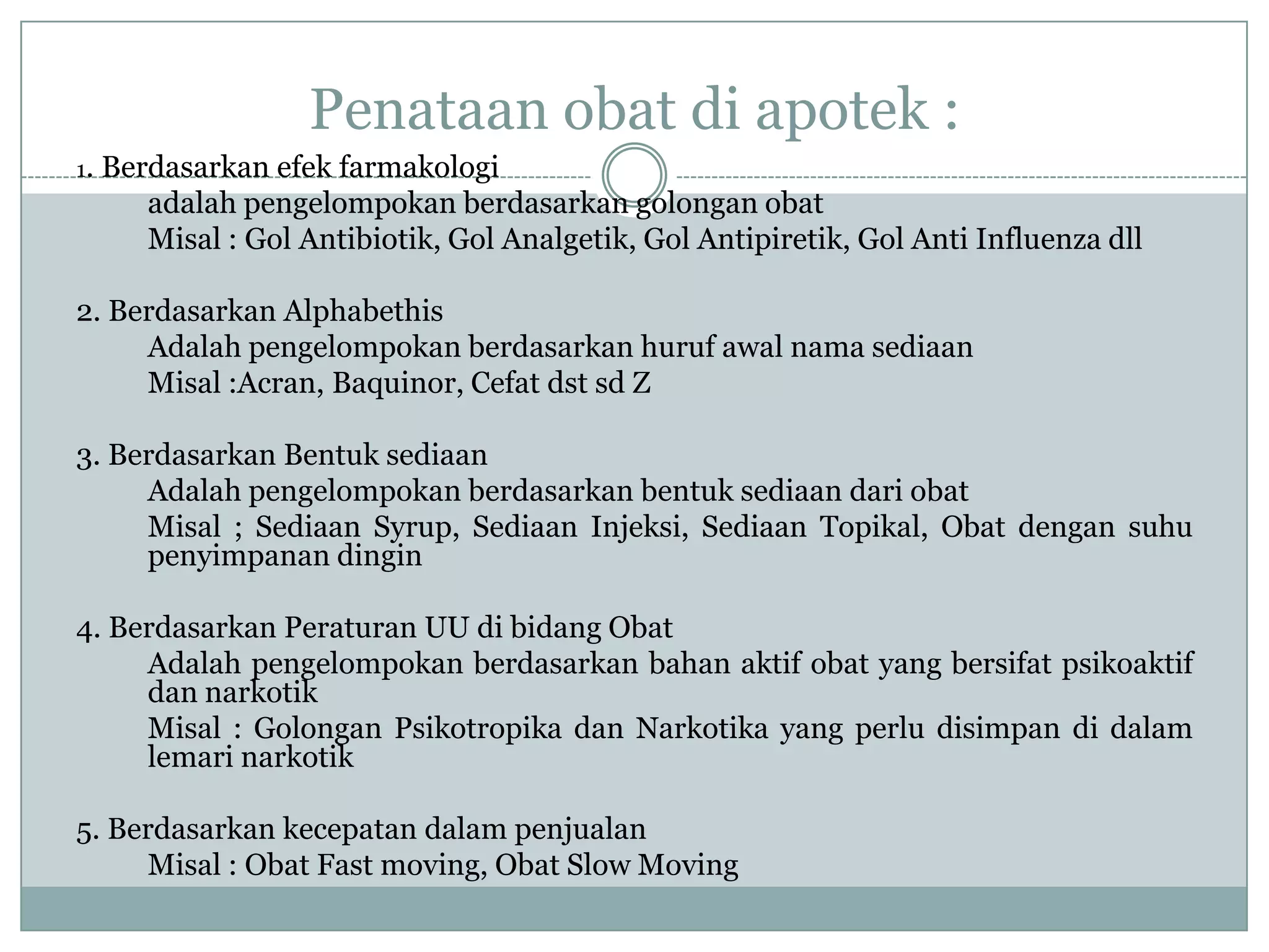 Pengelolaan obat di apotek (5) | PPTX