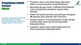 Pengelolaan Obat Rusak badan pengawas obat dab makanan | PPT
