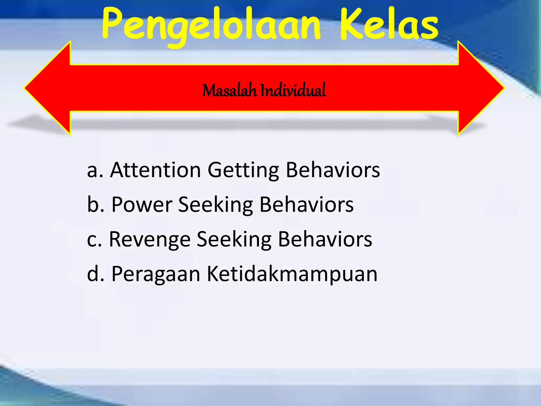 Pengelolaan Kelas | PPTX