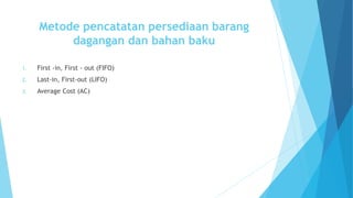 Pengelolaan persediaan | PPTX