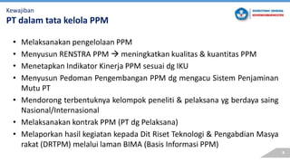 Pengelolaan Penelitian & Pengabdian Masyarakat pada Perguruan Tinggi | PDF
