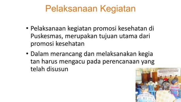 Pengelolaan Promkes Puskesmas NS | PPTX