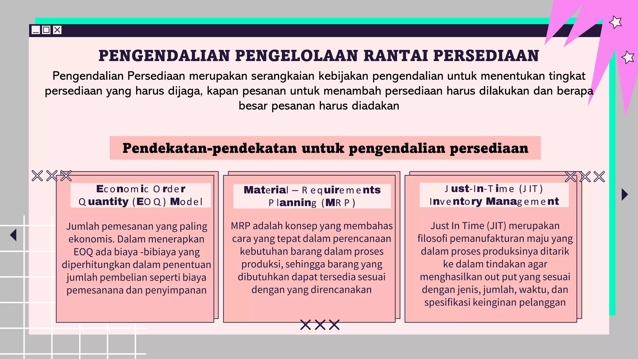 Pengelolaan rantai persediaan | PPT