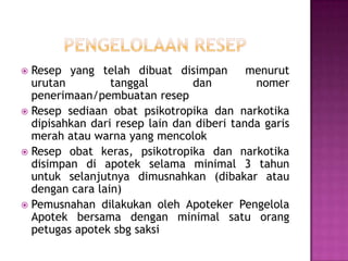 Pengelolaan resep (6) | PPTX