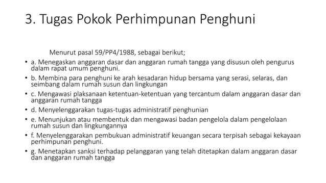 PLKJ Pengelolaan Rumah Susun Jakarta | PPT