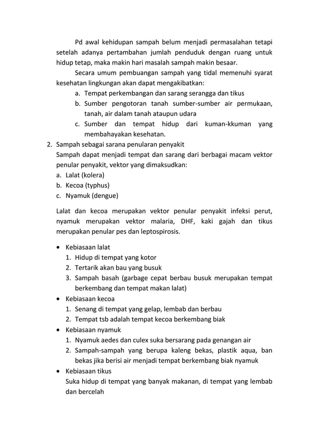 Pengelolaan sampah | PDF