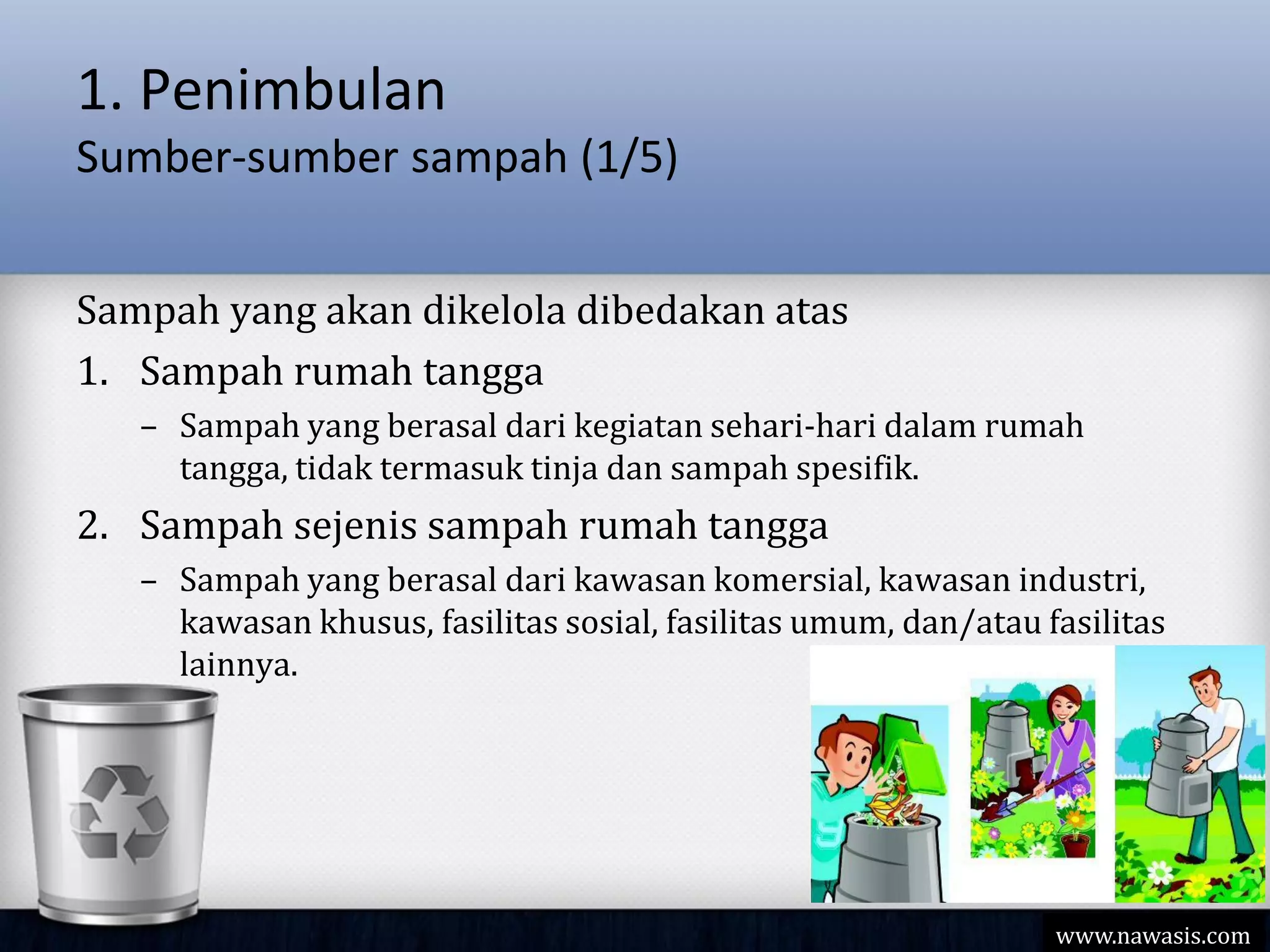 Aspek Teknis Operasional Pengelolaan Sampah (3/4) | PDF