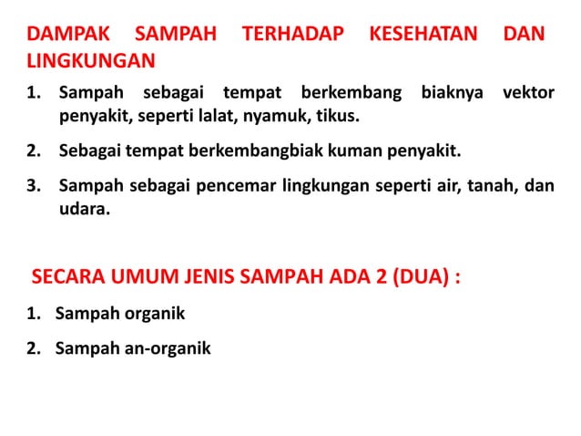 PENGELOLAAN SAMPAH SECARA 3R - PPT | PPTX