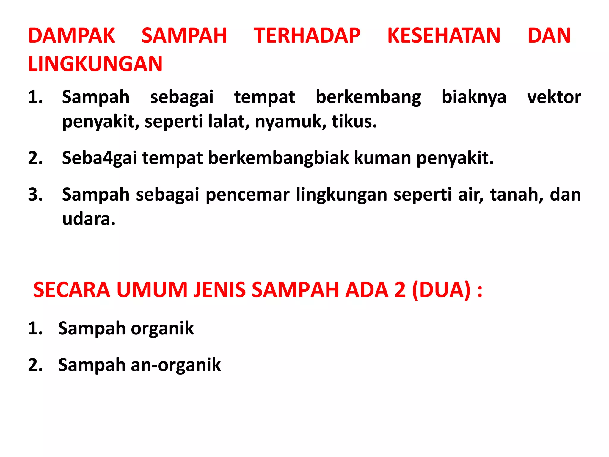 Pengelolaan sampah prinsip 3 r | PPTX