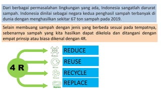 Pengelolaan sampah prinsip 4 r untuk jaga lingkungan | PPTX