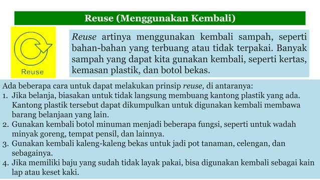 Pengelolaan sampah prinsip 4 r untuk jaga lingkungan | PPTX