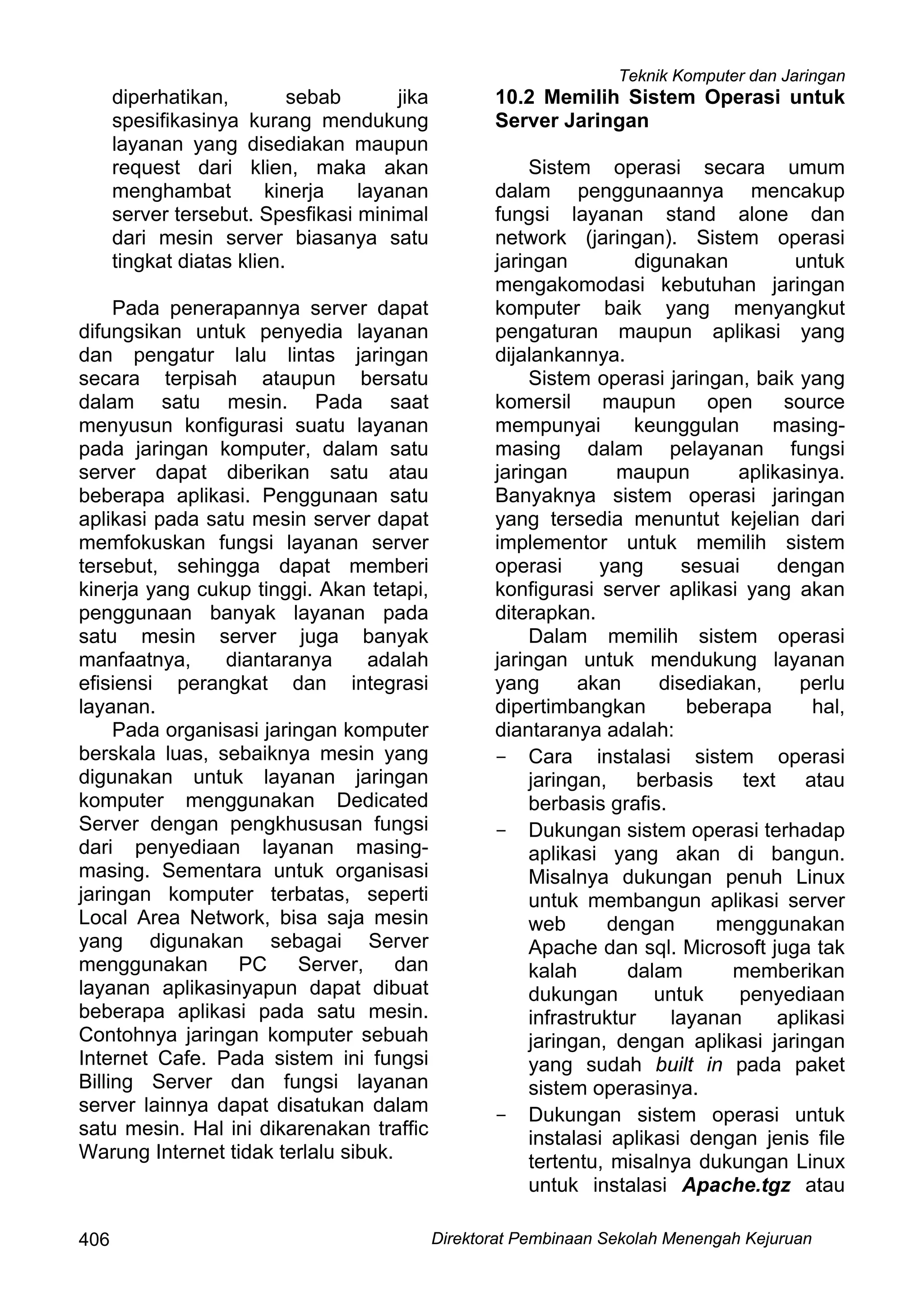 Pengelolaan server jaringan | PDF