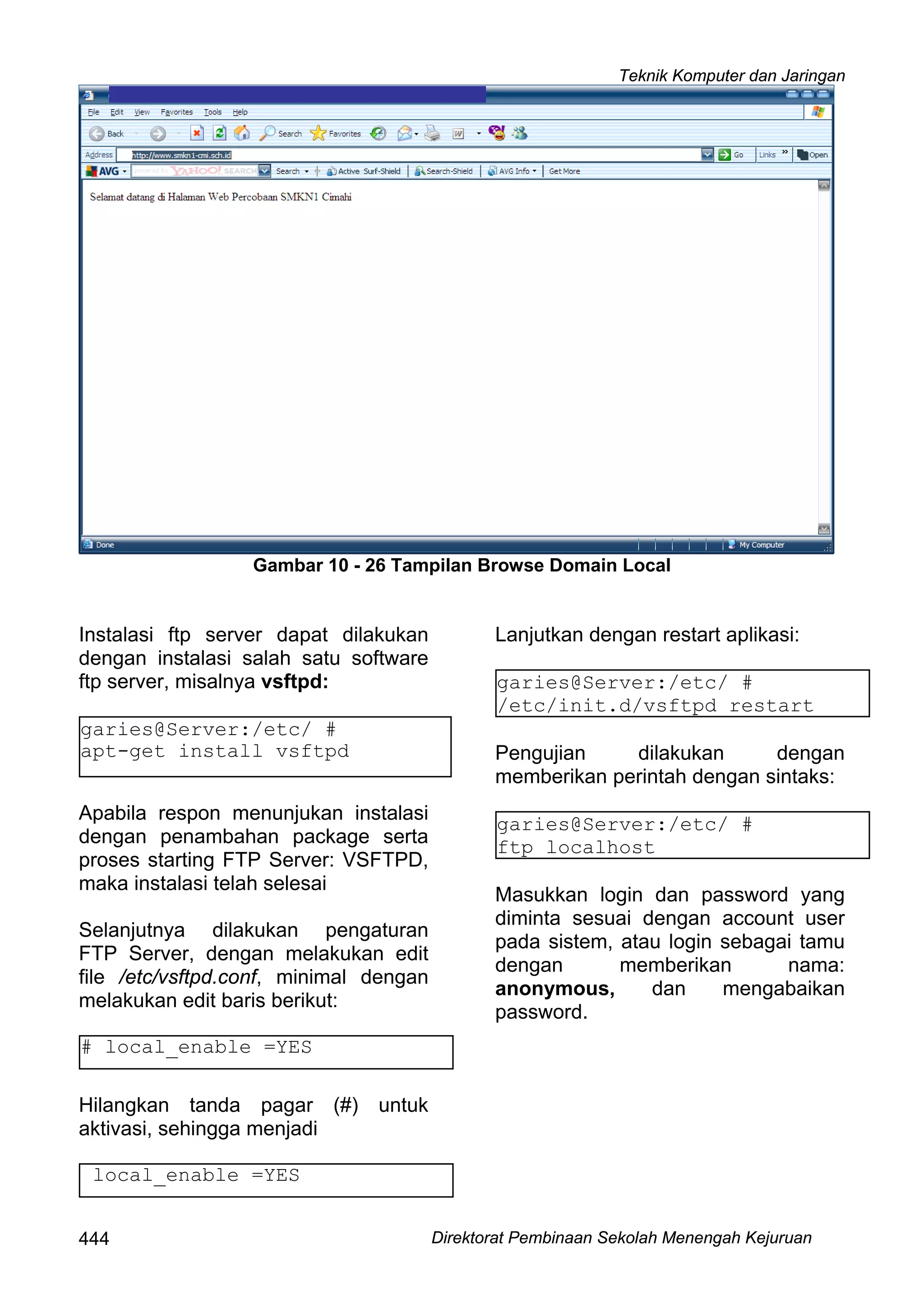 Pengelolaan server jaringan | PDF