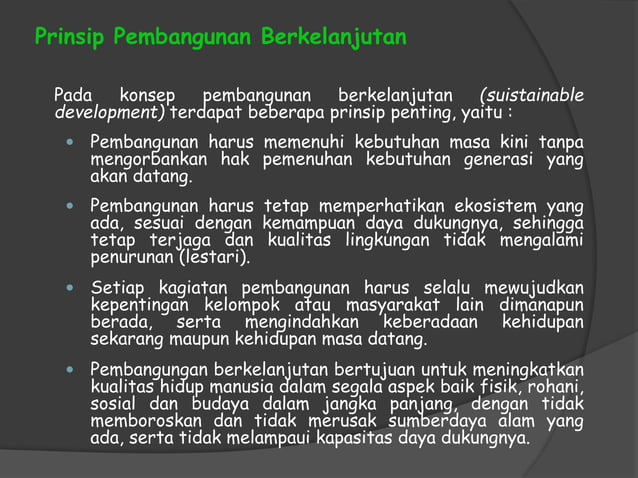 PENGELOLAAN SUMBER DAYA ALAM DAN PEMBANGUNAN BERKELANJUTAN .ppt
