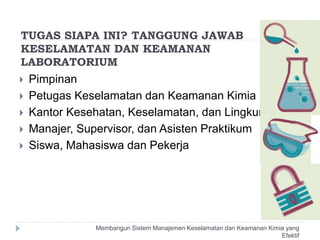 Pengelolahan laboratorium kimia sekolah | PPTX