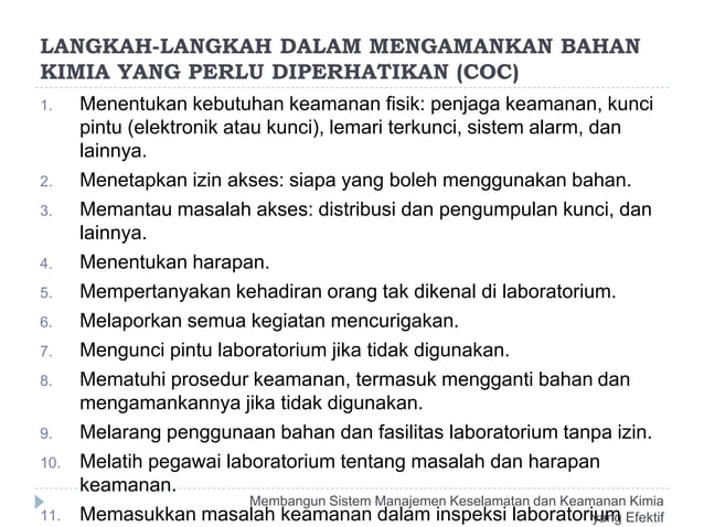 Pengelolahan laboratorium kimia sekolah | PPTX