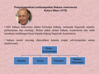 Pengelompokkan bahasa austronesia | PPTX