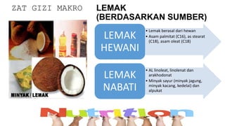 Pengelompokkan zat gizi | PPTX