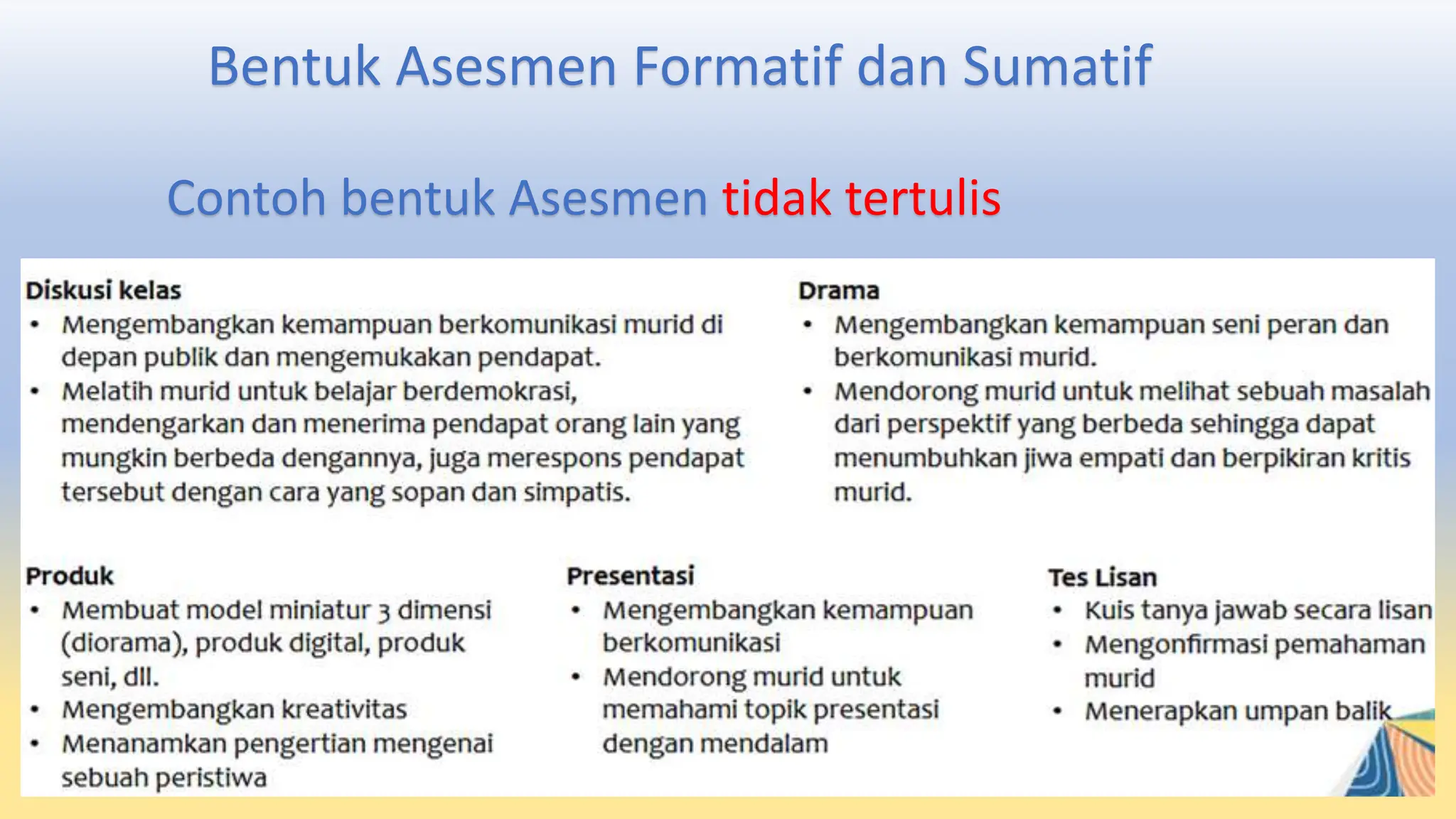 Assessment dalam kurikulum Merdeka melibatkan diagnostik dan kognitif ...