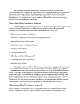 PENGEMBANGAN MODEL PEMBELAJARAN KOOPERATIF | PDF | Free Download